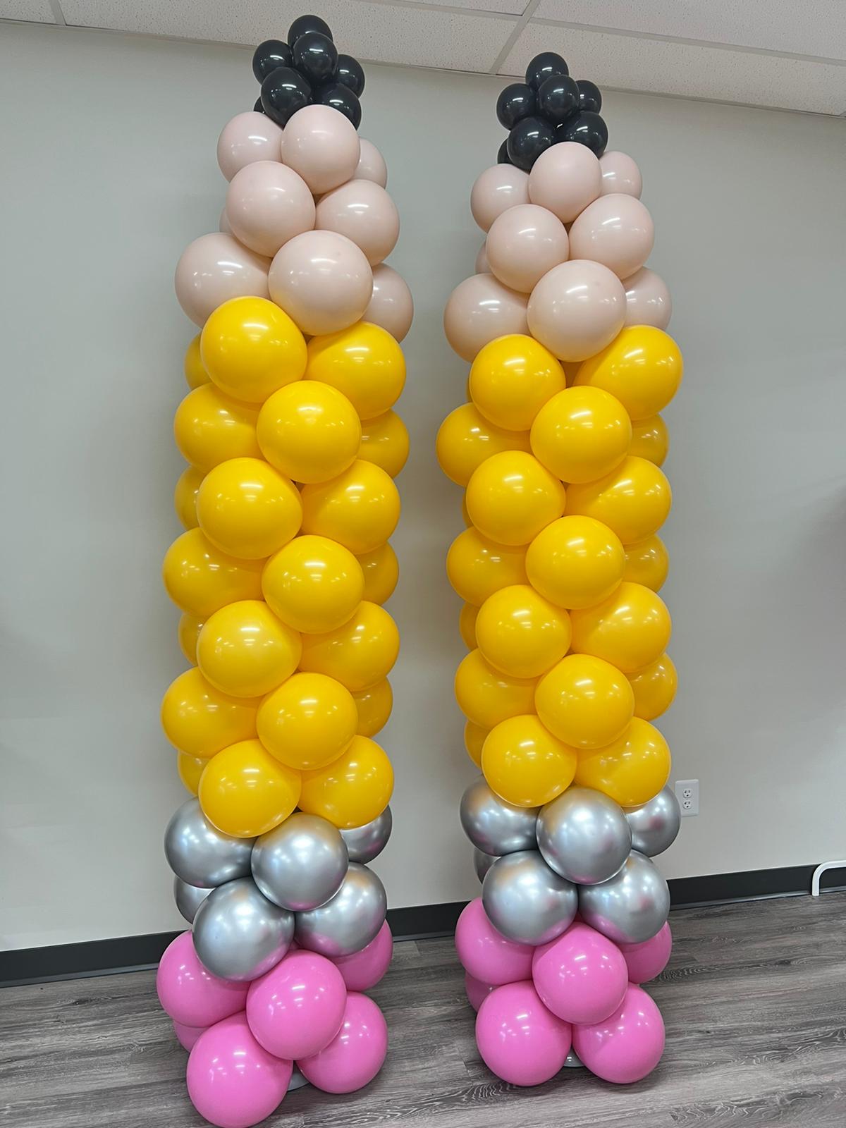 Pencil Balloon Column | Balloon Arrangement Delivery – Balloonbouquett