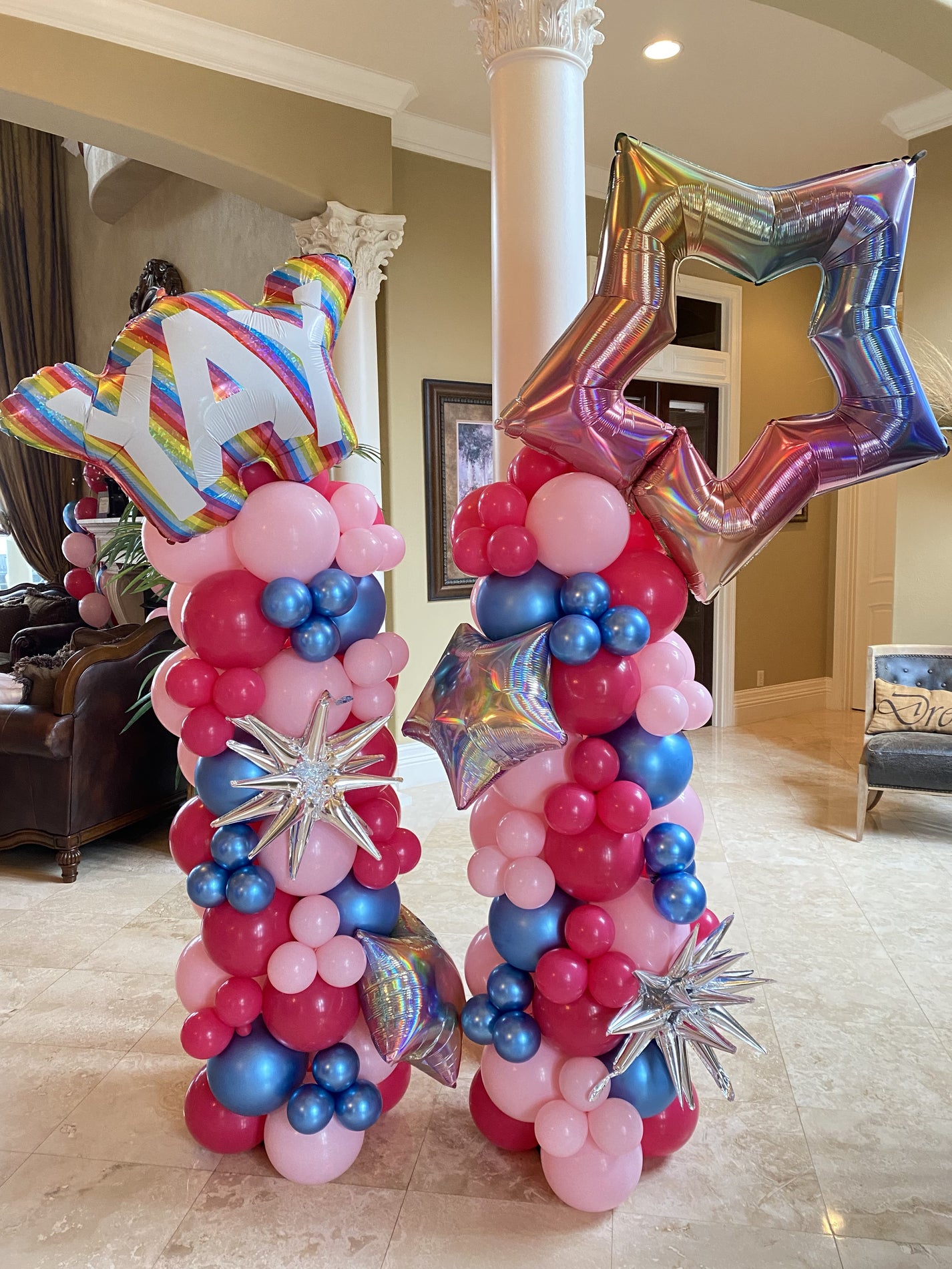 Organic Columns 7 FT | Balloon Arrangement Delivery – Balloonbouquett